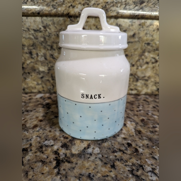 Rae Dunn | Kitchen | Rae Dunn Polka Dot Snack Canister | Poshmark